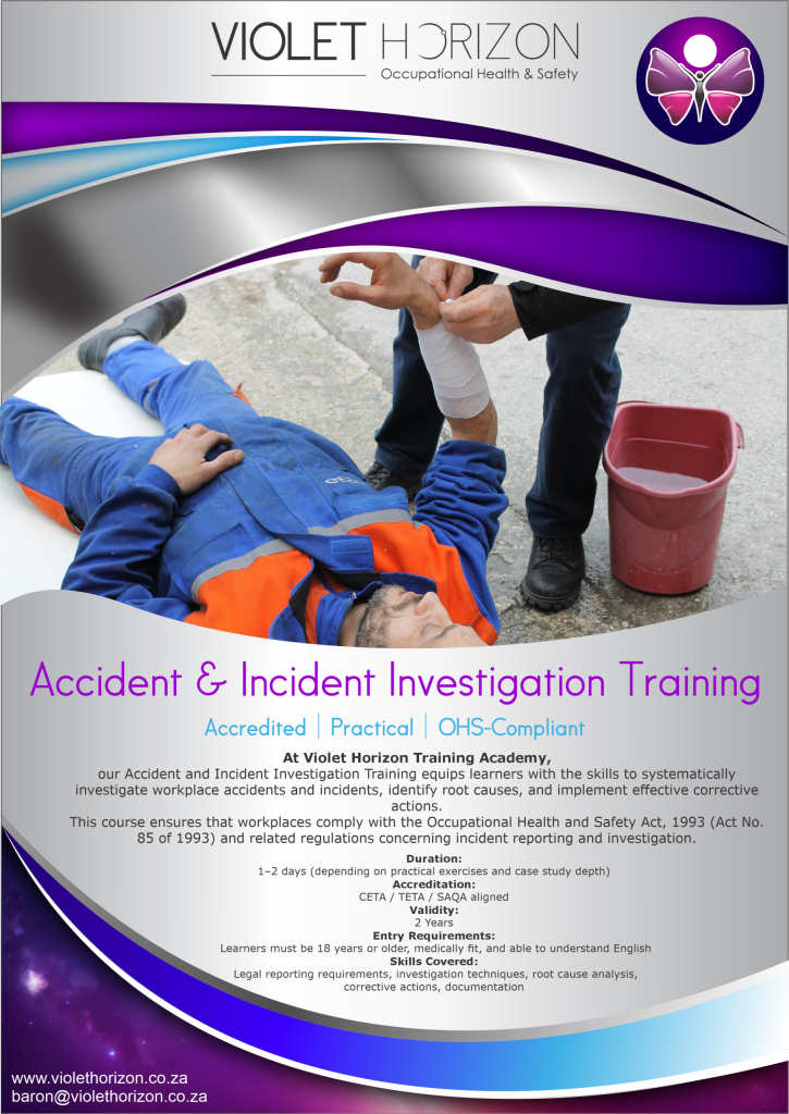 Accident & Incident Investigation Training - Violet Horizon