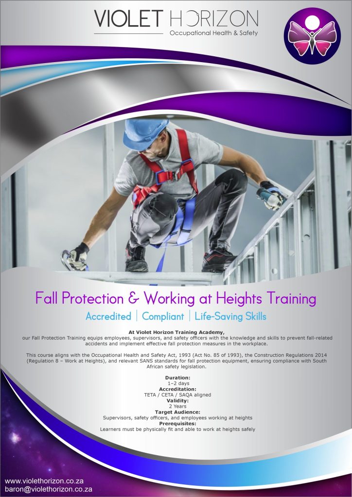 Fall Protection & Working at Heights Training - Violet Horizon