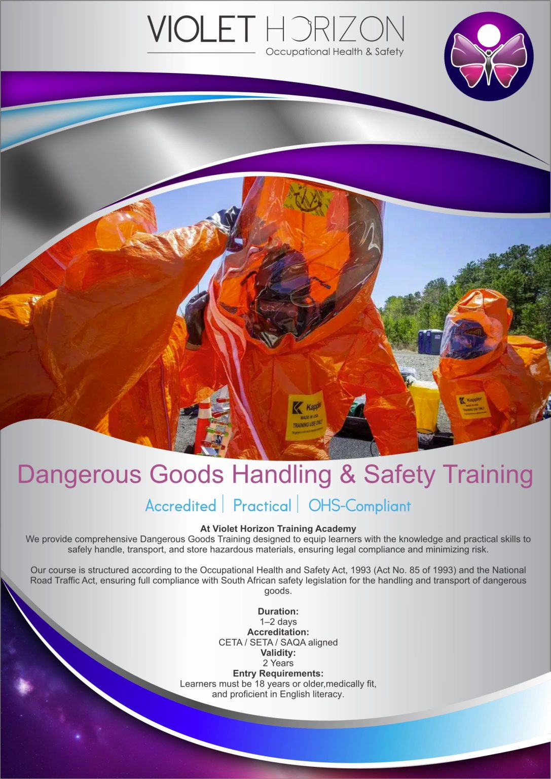 Dangerous Goods Handling & Safety Training - Violet Horizon
