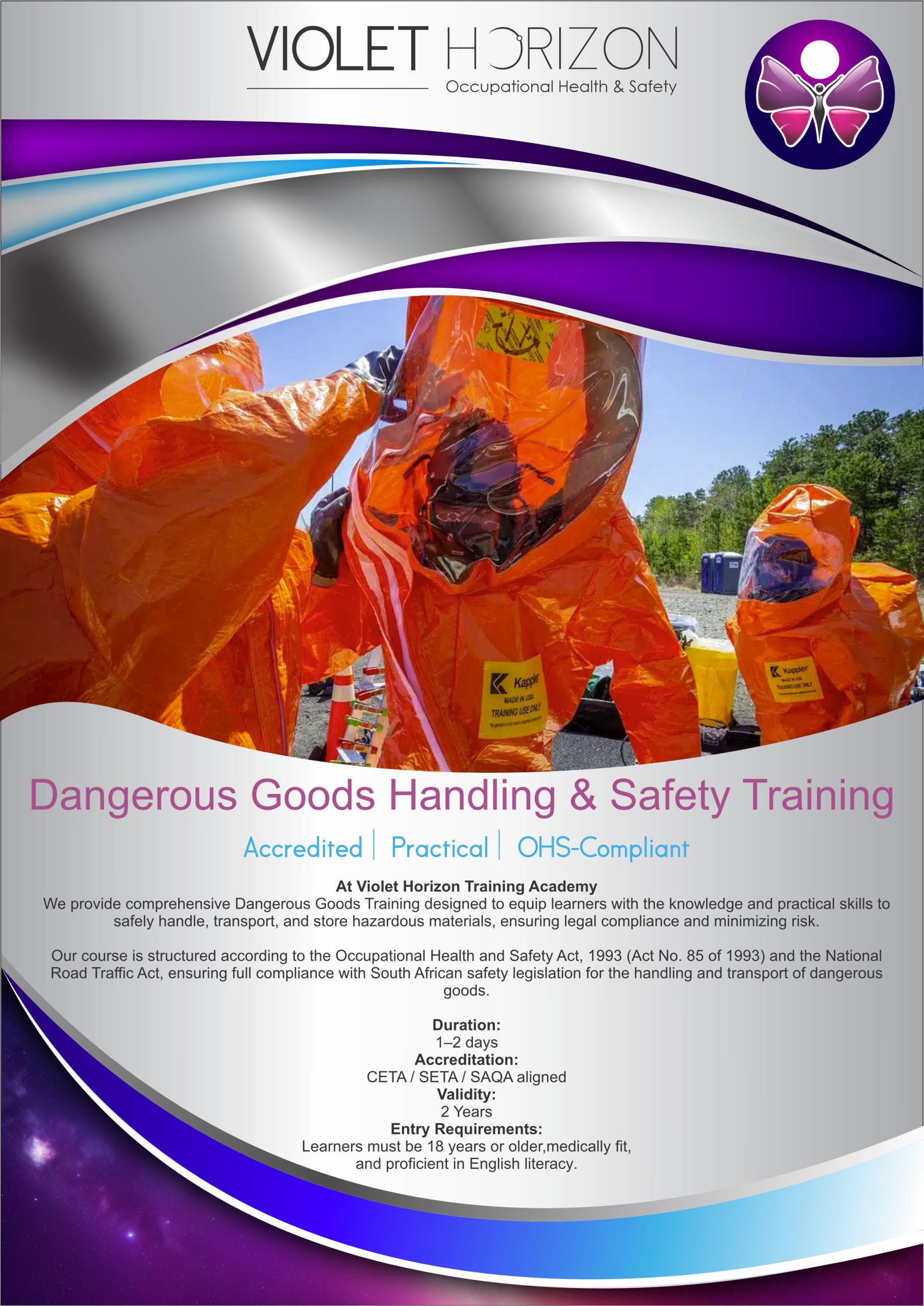 Dangerous Goods Handling & Safety Training - Violet Horizon