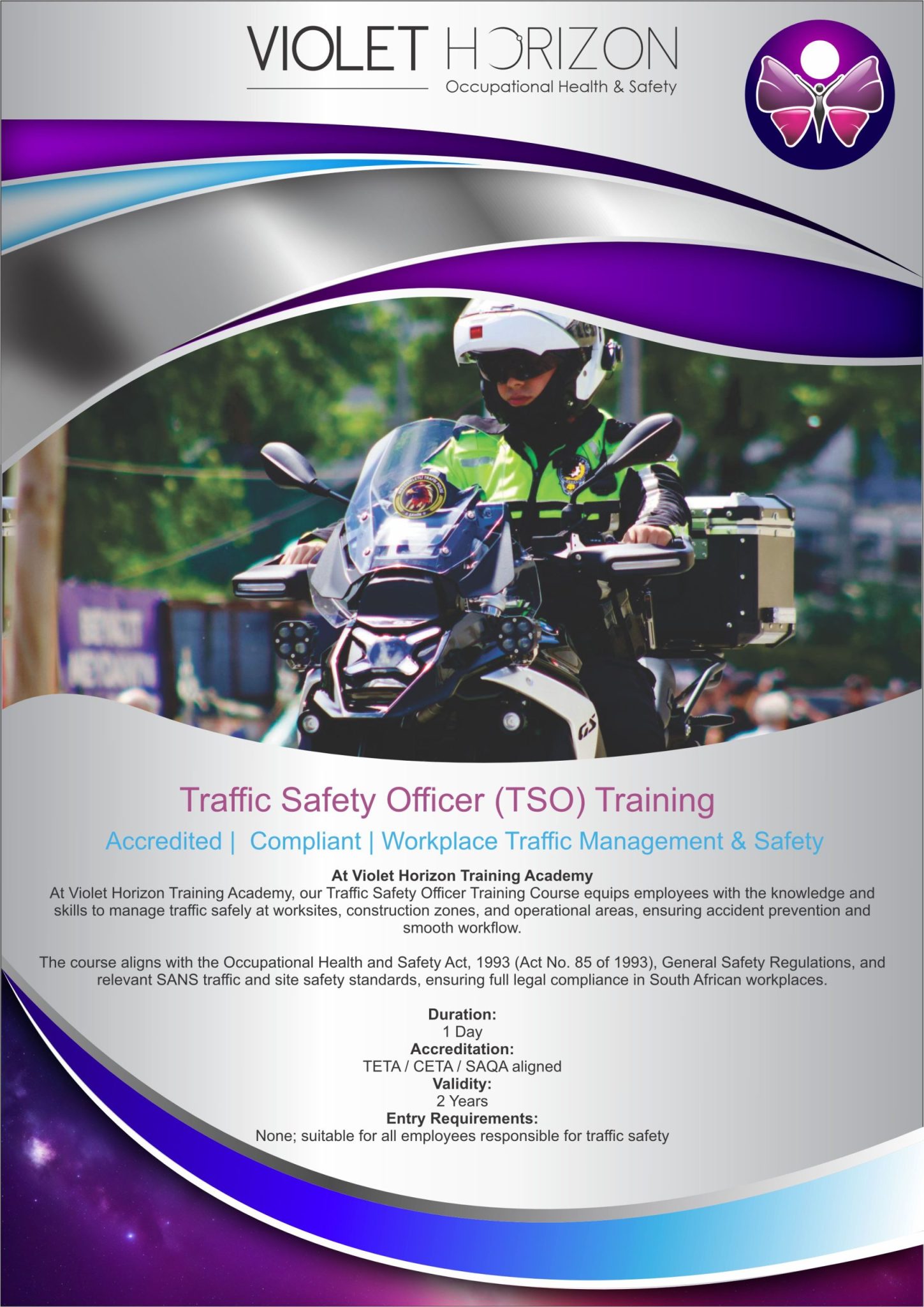 Traffic Safety Officer (TSO) Training - Violet Horizon