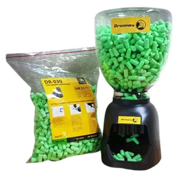 Dromex Dispenser for Disposable Uncorded Foam Ear Plugs - Violet Horizon