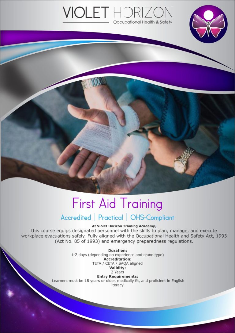 First Aid Training - Violet Horizon