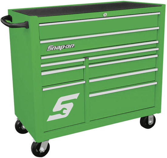 KRA2210KZUES-WO - Wide 10Drw Roll Cab; Extreme Green with PVC Trims ...